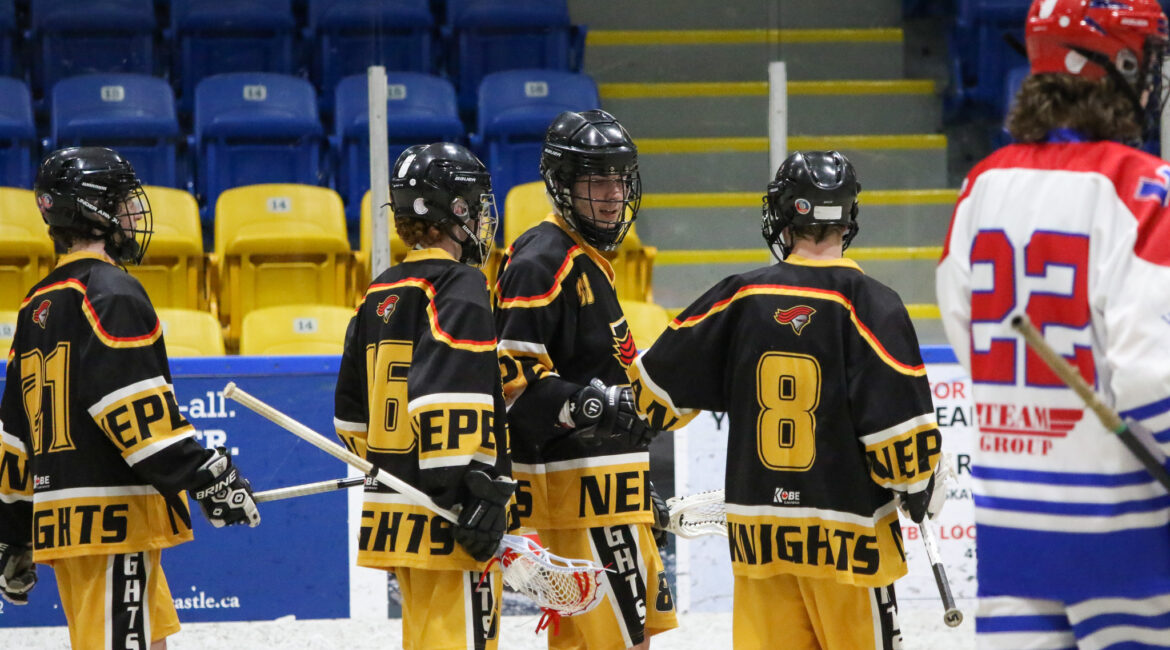 Knights win in Peterborough - Knights Jr C Lacrosse